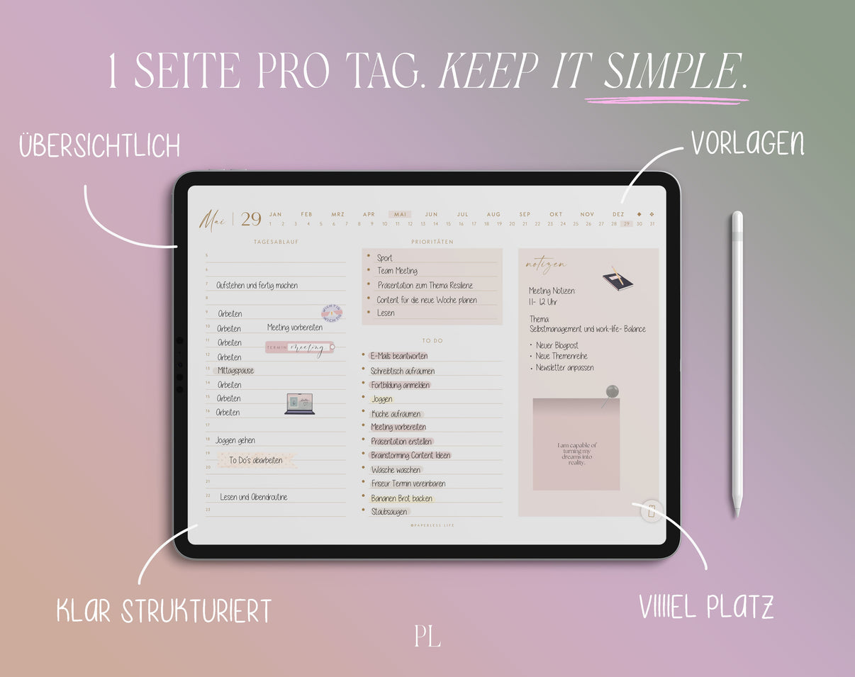 Digitaler To-Do-Planer für dein Tablet
